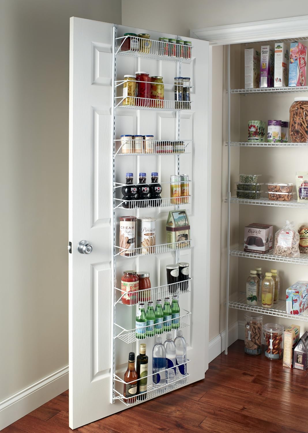 Over The Door Pantry Organizer With Hooks Over The Door Pantry Organizer With Hooks