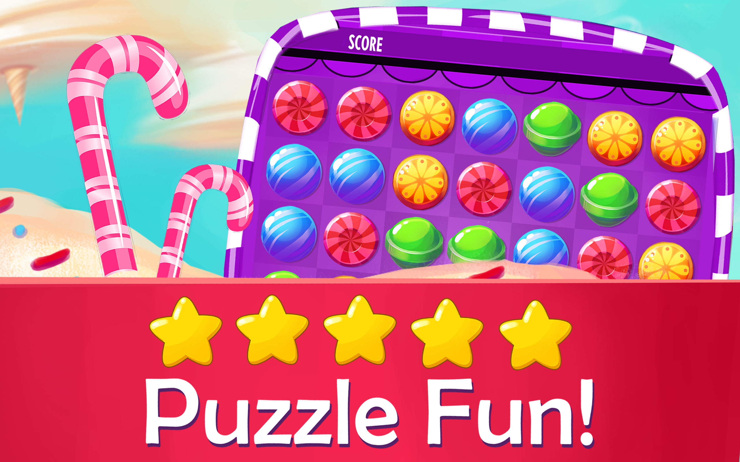 Amazon Candy Soda Pop Diamond Land Edition 2 FREE PUZZLE GAME 