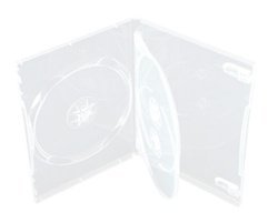 10 STANDARD Clear Triple 3 Disc DVD Cases | Event supplies mart