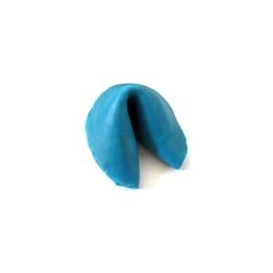 100 Individually Wrapped Blue Fortune Cookies