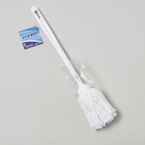 Amazon.com: DISH GLASS MOP W/PLASTIC HANDLE POLY/COTTON MOP HEAD 14IN L ...