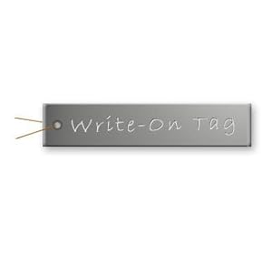 Amazon.com : Aluminum Write-On Tags 3-1/2" x 3/4" : Blank Labeling Tags ...
