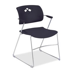 Safco Veer Flex Back Stack Chair, Black, Set of 4 Review | Best Chairs ...