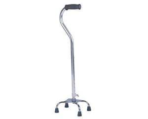Amazon.com: 4 Leg Large Base Walking Cane Adjustable Quad Stick ...