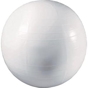55cm Diametre White Gym Ball Ideal For Yoga Exercises: Amazon.co.uk ...