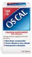 Amazon.com: Os-Cal 500 Plus Vitamin D Tablets - 120+40FREE: Health ...