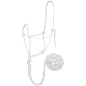 Amazon.com : Weaver Leather ROPE HALTER & LEAD, WHITE : Horse Halters ...