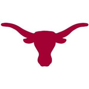 Amazon.com - Longhorn Decal Sticker (maroon, 22 inch, mirrored) Maroon ...