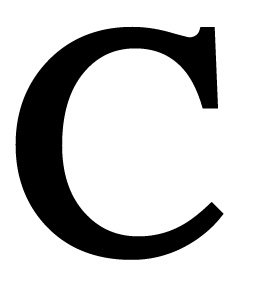 Amazon.com - Letter C Small - Irons