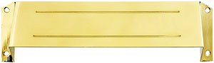 Solid Brass Mail Slot Hood For Open Back Plates | Security Mailboxes ...