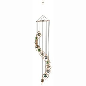 Amazon.com : Spiral Tunes Spiral Copper/Diamond/Marble Wind Chime 36 ...
