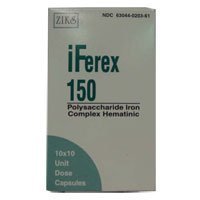 Amazon.com : Iferex 150 mg Old Formula Capsules, 10 UD - 10 Ea ...