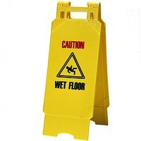 Amazon.com: Contico Folding Safety Sign, Caution Wet Floor, Yellow ...