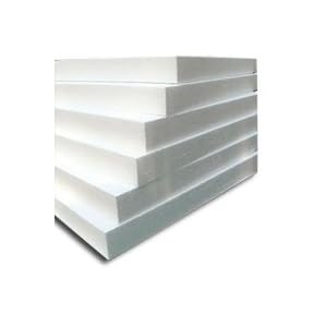 Expanded Polystyrene Foam Sheets, 4" x 24" x 48", qty 1