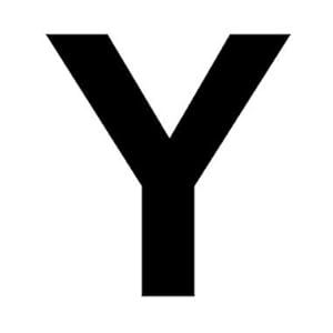 Amazon.com: Letter Y 2 Black Scotchlite: Sports & Outdoors