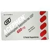 Amazon.com: Acephen Acetaminophen suppositories 325 mg - 50 ea: Health ...