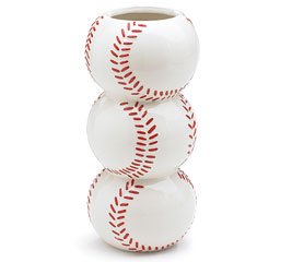 Amazon.com - Stacked 7 1/2"H Baseball Vase/planter Great Vase For Home ...