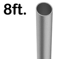 SmartSign Round Sign Post, 8' Tall, Tubular Heavy Duty Galvanized Steel ...