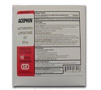 Amazon.com: Acephen Acetaminophen suppositories 650 mg - 12 ea: Health ...