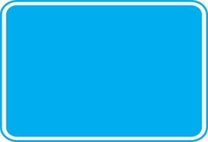 Road Traffic Sign - Blank Blue Sign (3mm Aluminium / 600x450mm): Amazon ...