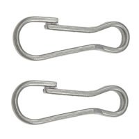 Amazon.com : 15 Pack Steel Keychain Key Clasp, 2.7cm x 1cm x .2cm, 304 ...