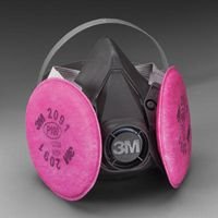 3M Half Facepiece Respirator Assembly 6391, with Particulate Filters ...
