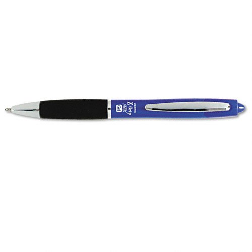 Zebra Z-Grip MAX Retractable Gel Pen, Medium Point 0.70 mm, Blue Barrel ...