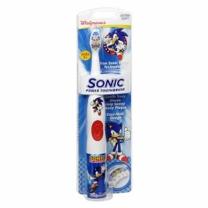 Amazon.com: Sonic the Hedgehog Power Toothbrush 1 Each: Health ...