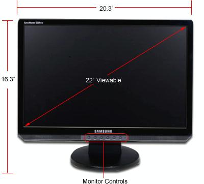 Amazon.com: Samsung SyncMaster 2220WM 22-inch LCD Monitor: Computers ...