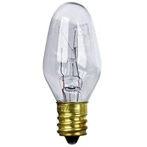 Triangle Bulbs T20421 7-watt C7 Incandescent Night Light Bulb, Clear ...