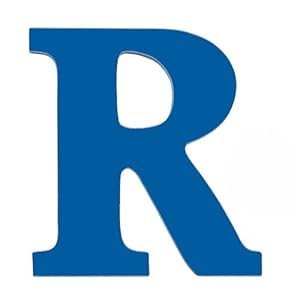 Amazon.com : 8-Inch Wall Hanging Wood Letter R Blue : Baby