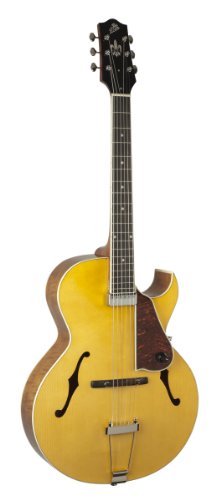 The Loar LH-650-NA Hand-Carved Archtop Cutaway Guitar, Natural Finish ...