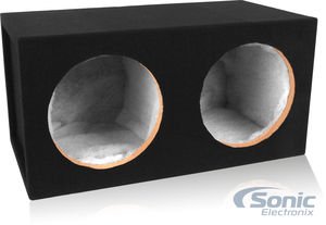Amazon.com : Dual 10" 3/4 MDF Sealed Subwoofer Enclosure (Belva MDFD10 ...