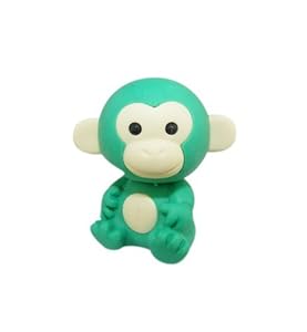 Amazon.com: Iwako Green Monkey Eraser: Toys & Games