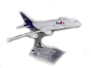 Amazon.com: 1:400 Metal A380 Fedex Model Plane Airplane Toy: Toys & Games