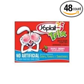 Amazon.com : Yoplait Trix Triple Cherry Greek Yogurt, 4 Ounce -- 48 per ...