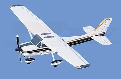 Cessna 150/152, White w/ Blue & Gold Trim Aircraft Model Mahogany ...
