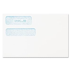 Amazon.com : Columbian CO335 Dubl-Vue Poly-Klear Double Window Envelope ...