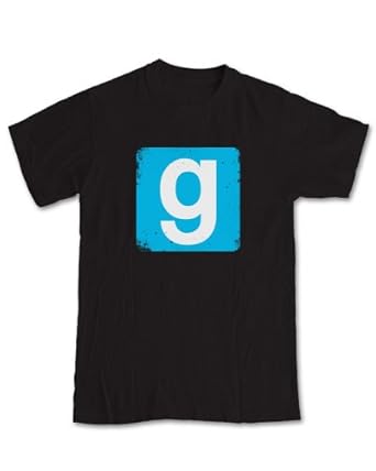 Garry's Mod 'GMod Logo' GEEK GAMING T-shirt (2XL - Double Extra, Black ...