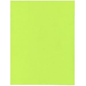 Amazon.com : Brite Hue Ultra Lime Green Legal Size Paper - 8 1/2 x 14 ...