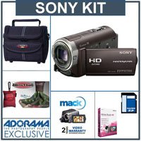 Sony HDR-CX350V 32GB Flash Memory Handycam Camcorder Kit - Silver ...
