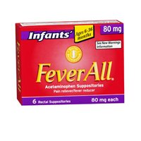Amazon.com: Feverall Feverall Infants Acetaminophen Suppositories, 6 ...