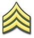 US Army Sergeant E-5 Rank Insignia vinyl transfer decal - Import It All