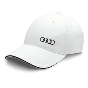 Amazon.com: Audi Premium Twill White Baseball Cap: Automotive