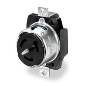 HUBBELL CS8169 AC Receptacle CA STD 50a 3-Phase-480 Volt Female Black ...
