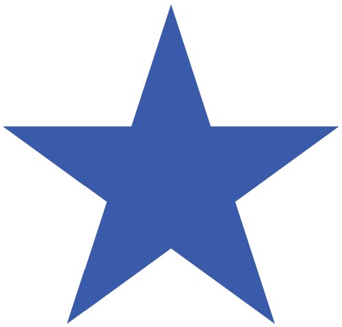 A & E Rubber Stamps XL-50070 ID Ball Marker Stamp, Star with Blue Ink ...