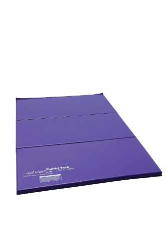 *!!Cheap Tumbl Trak Purple Tumbling Panel Mat with 2-Feet Folding ...