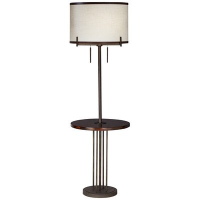 Side Tables with Lamps Attached