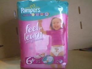 Amazon.com : Pamper Feel' N Learn Potty Training pants, Strawberry ...