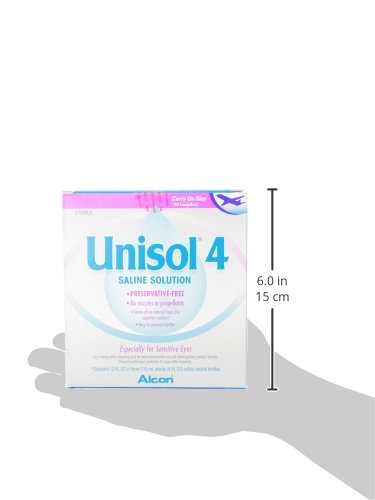 Unisol 4 Preservative Free Saline Solution, 12 fluid Ounce Total (1 ...